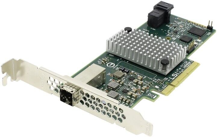 LSI 9300-4I4E Single SAS 4 Port 12GB/S PCIe 3.0 X8 SAS Host Bus Adapte