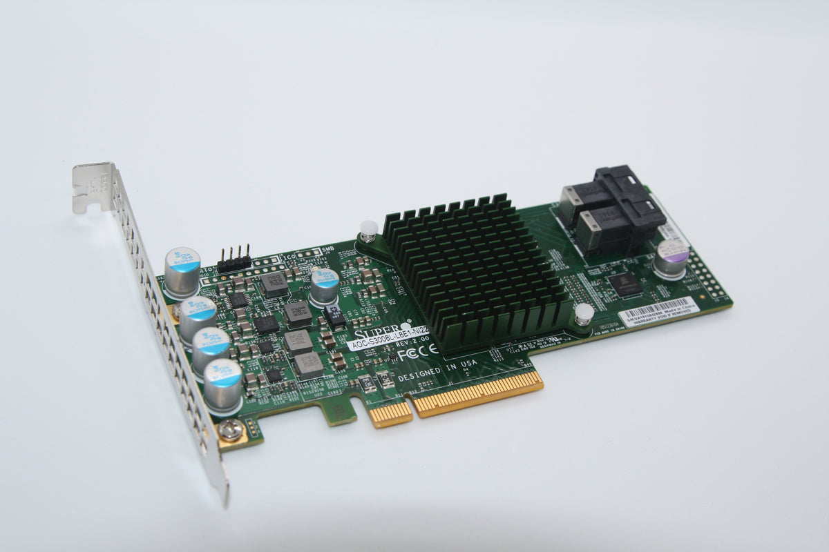 Supermicro HBA AOC-S3008L-L8e features 8 internal SAS connectors