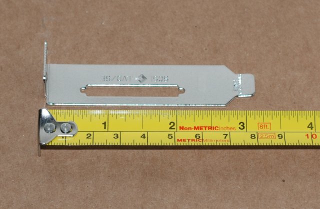 LP Low Profile Mounting Bracket with VHDCI Cut-Out for Adaptec 29320LP