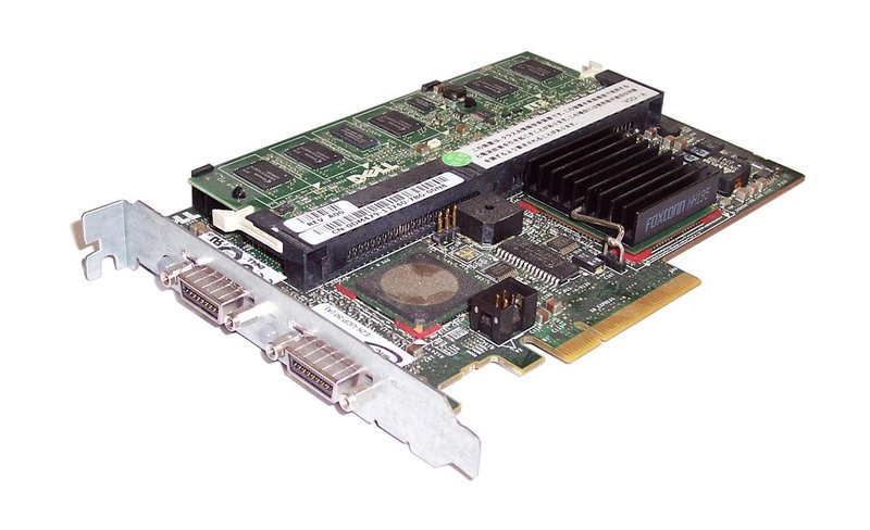 Dell Perc 5e SAS RAID Controller. Dual / 8-Port External. PCI-Express.